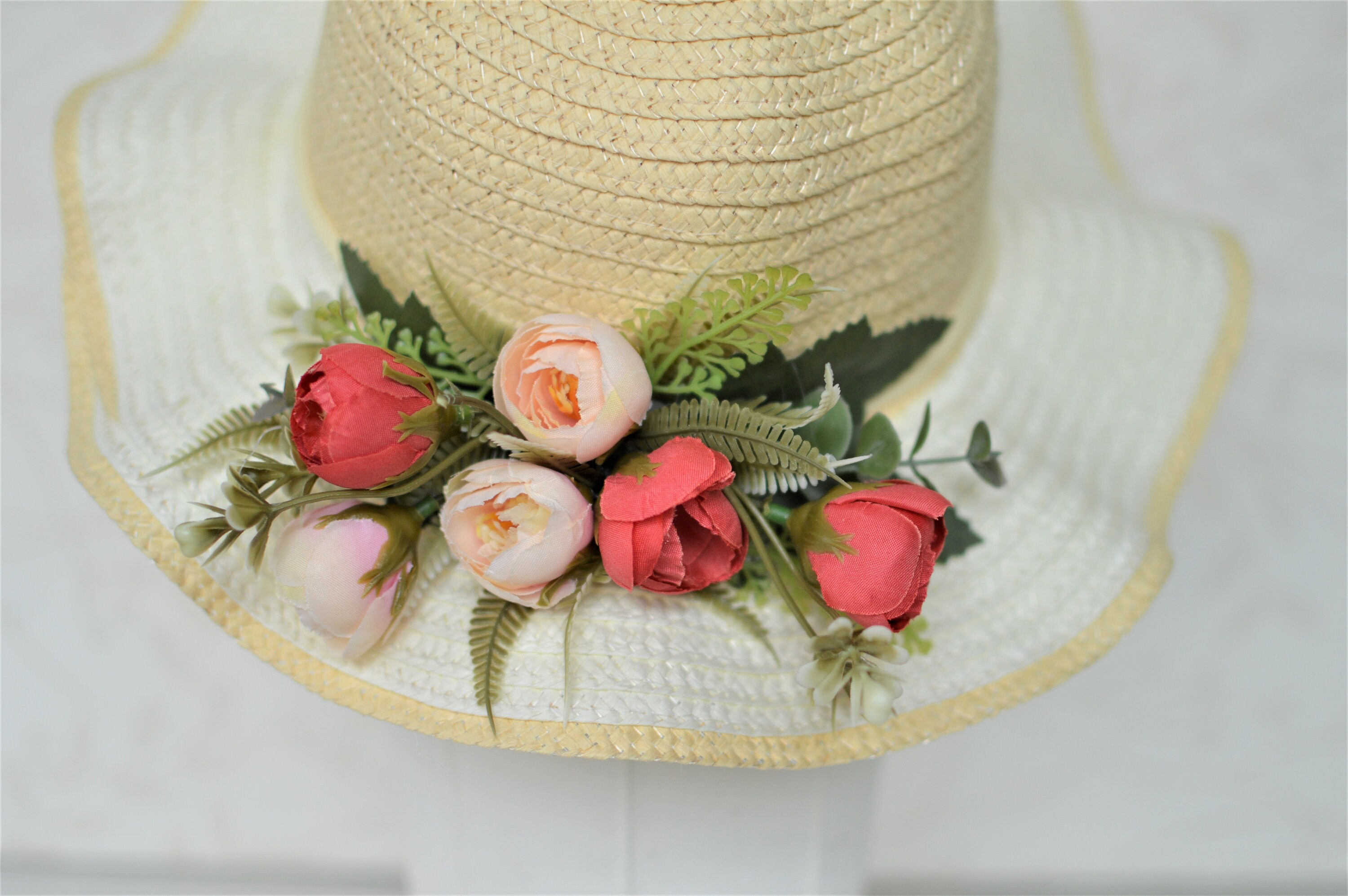 Spring Straw Hat, Child Straw Hat, Summer Straw Hat, Striped Hat ...