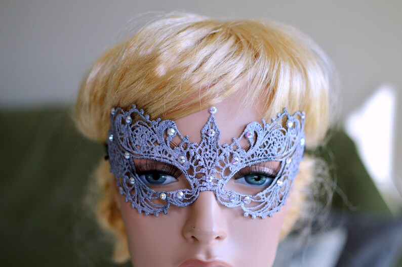 Crystal Ball Mask Lace Mask Venetian Mask Masquerade Mask - Etsy