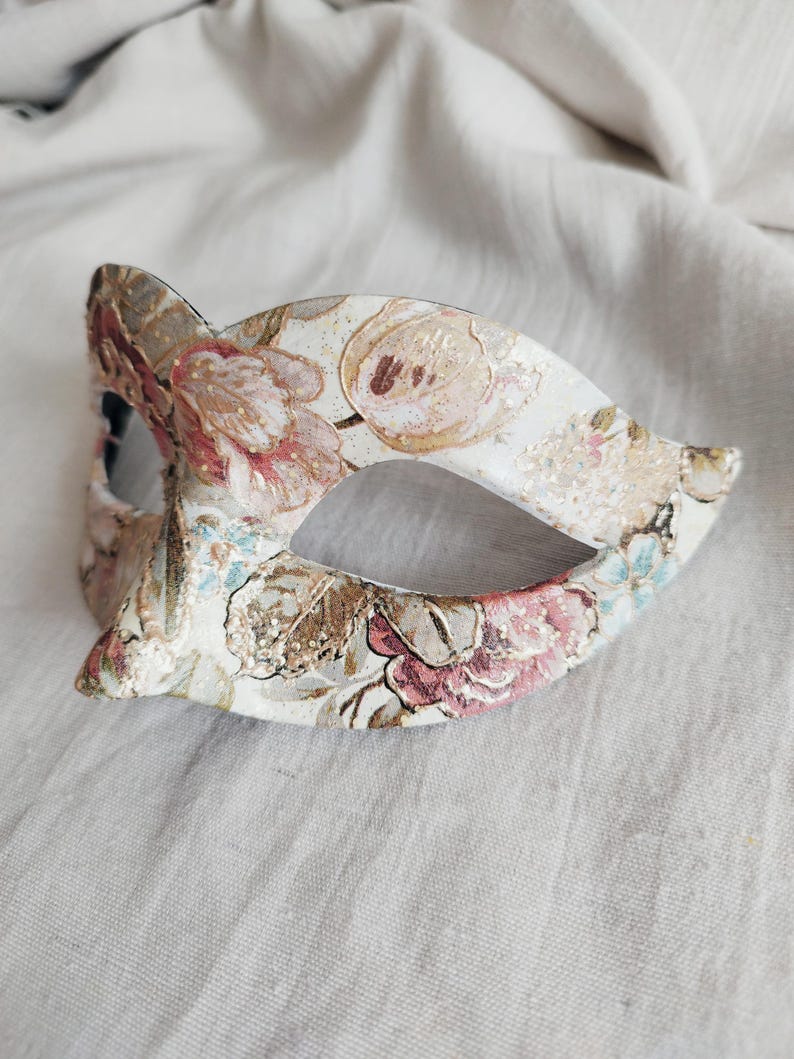 Blush Gold Venetian Mask Romantic Wedding Mask Victorian Carnival Mask ...