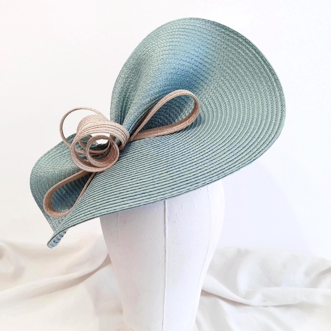 Pastel Blue Kentucky Derby Hat Women Royal Ascot Fascinator Soft Blue ...