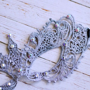 Crystal Ball Mask, Lace Mask, Venetian Mask, Masquerade Mask With ...