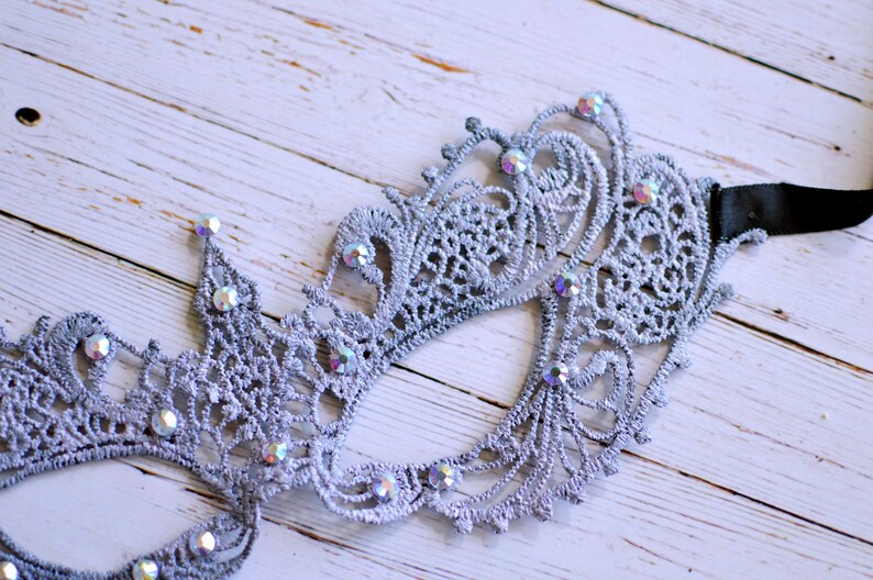 Crystal Ball Mask Lace Mask Venetian Mask Masquerade Mask - Etsy