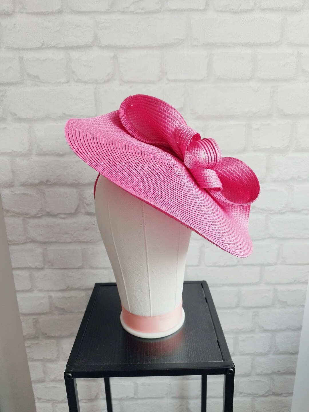 Hot Pink Kentucky Derby Hat, Hot Pink Fascinator, Pink Ascot Hat ...