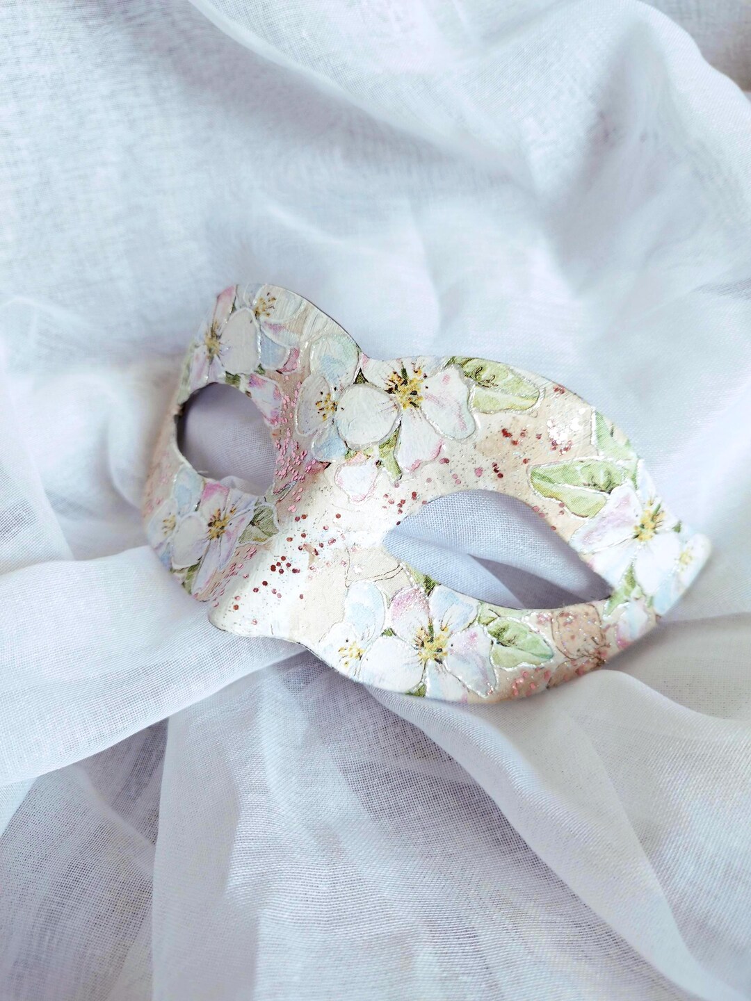 Masquerade Mask Cherry Bloom Venetian Ball Dainty Bridal Mask Special ...