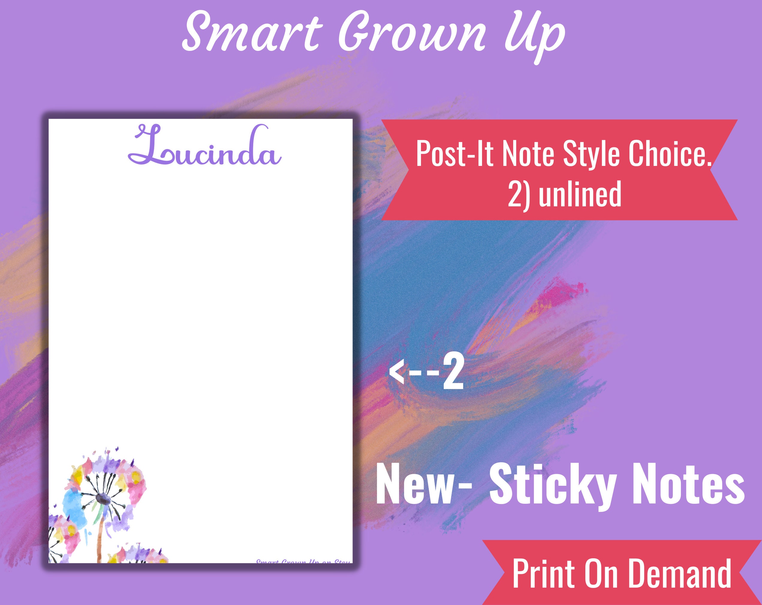 Personalized Post-it Notes Sticky Notes Teachers' Gifts - Etsy