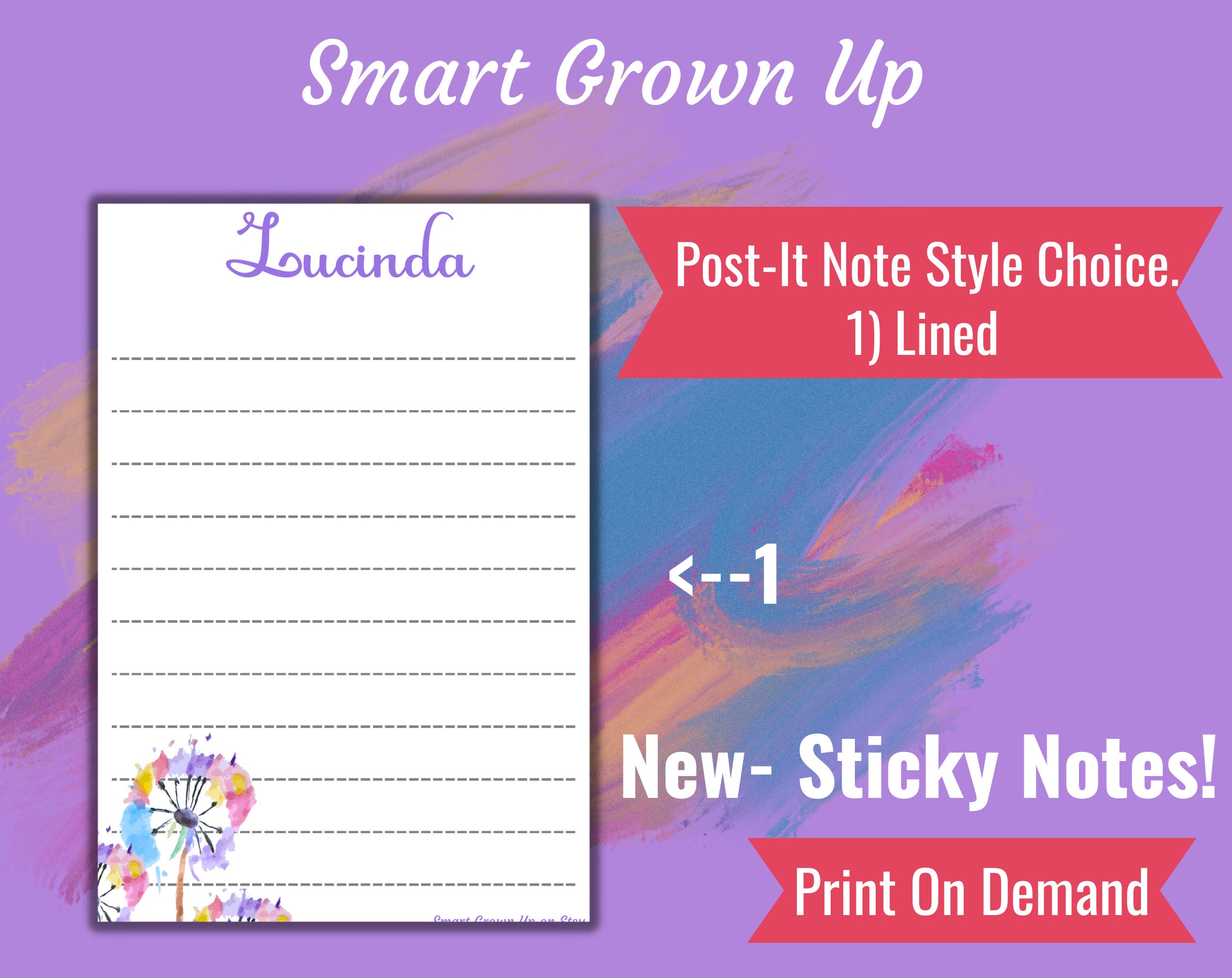 Personalized Post-it Notes Sticky Notes Teachers' Gifts - Etsy