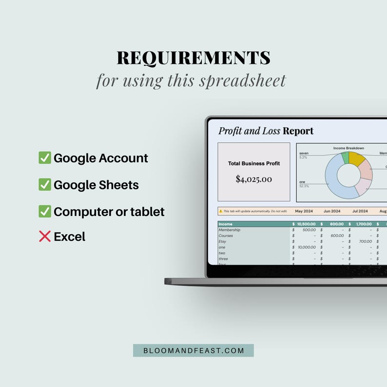 Profit and Loss Template, Easy Bookkeeping, Daily Transaction Log ...