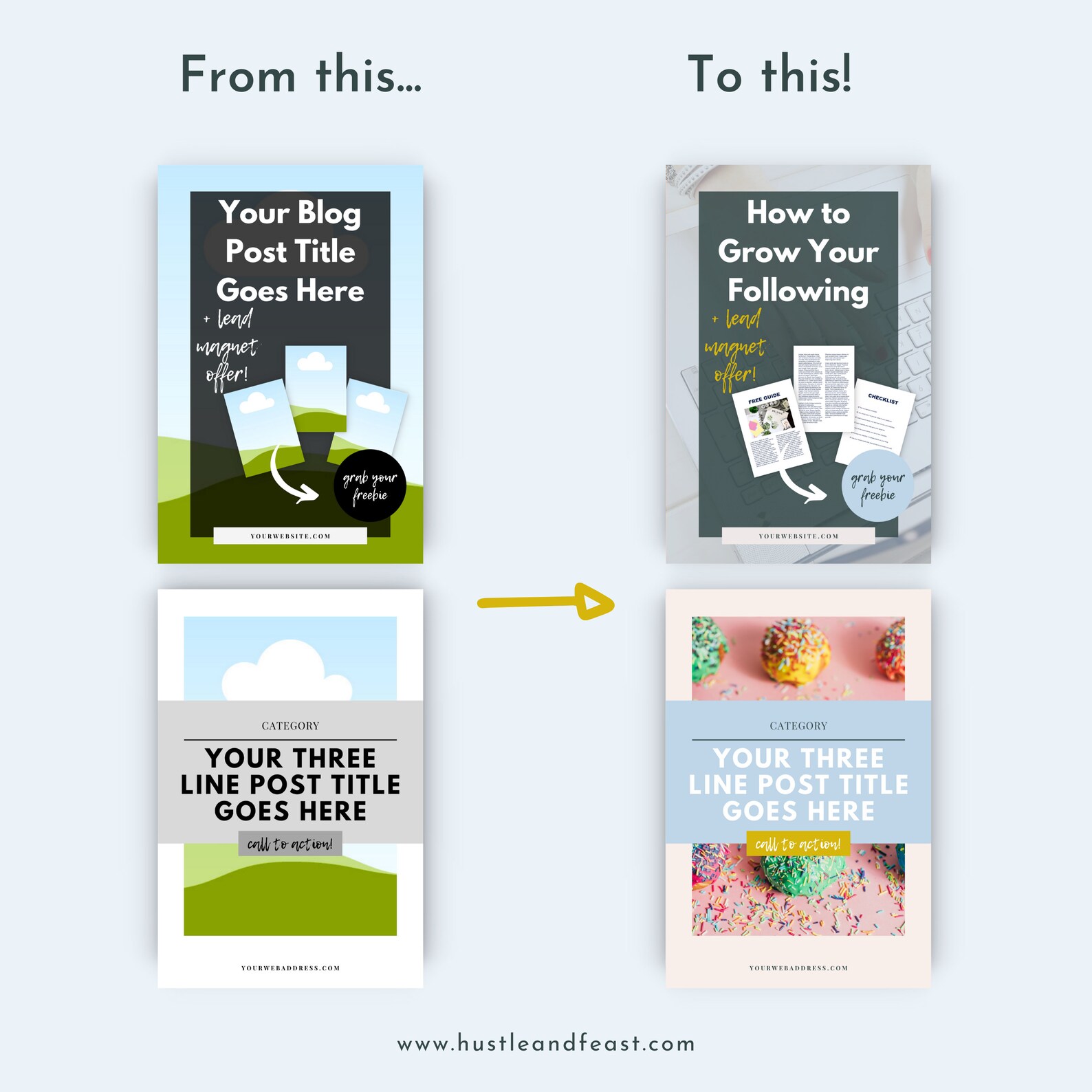Pinterest Marketing Templates Customizable Canva Pinterest - Etsy