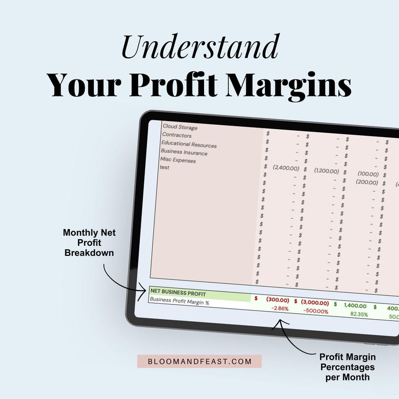 Profit and Loss Template, Easy Bookkeeping, Daily Transaction Log ...