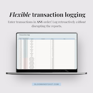 Profit and Loss Template, Easy Bookkeeping, Daily Transaction Log ...