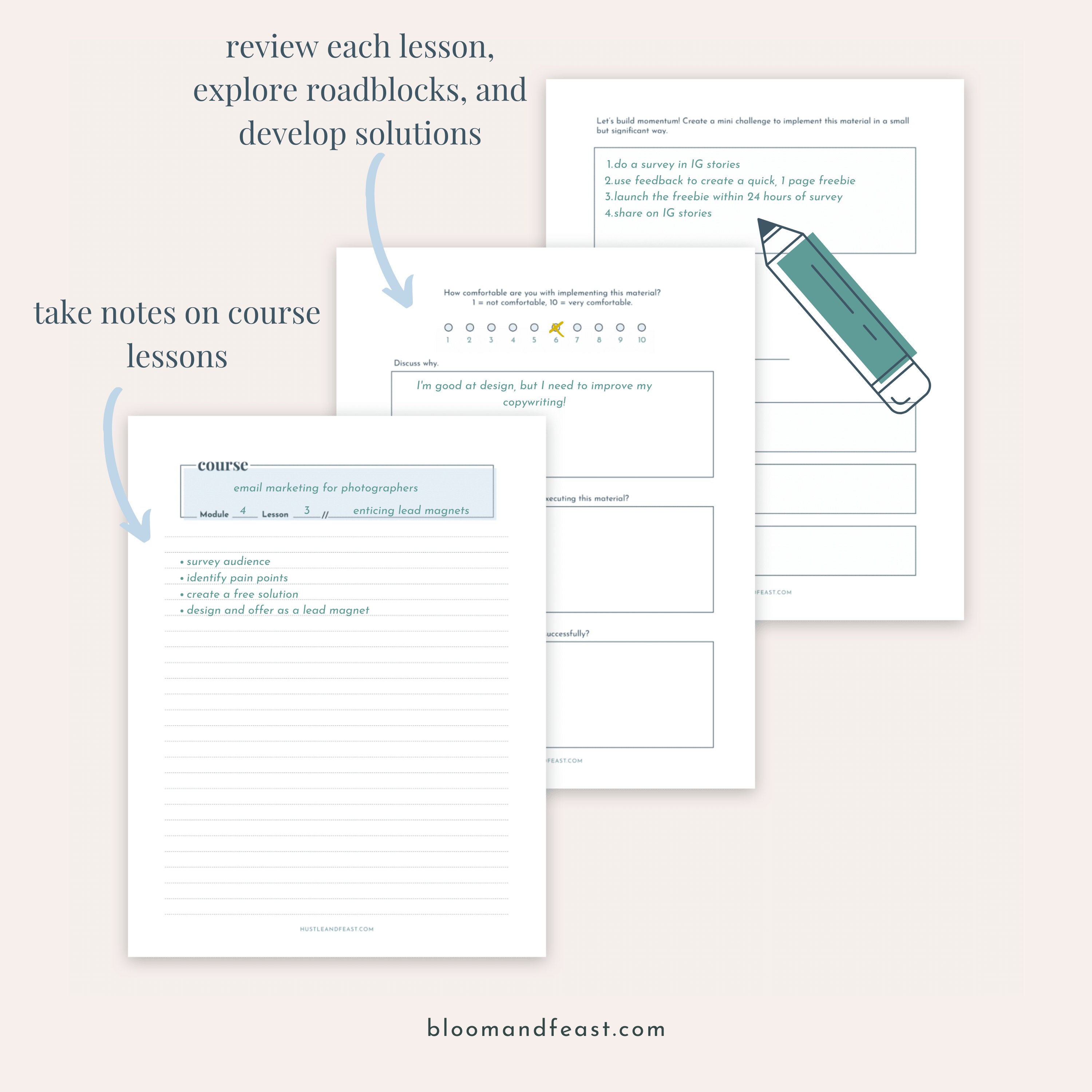 Printable Self-study Planner Workbook With Notes Pages, Goal Planning ...