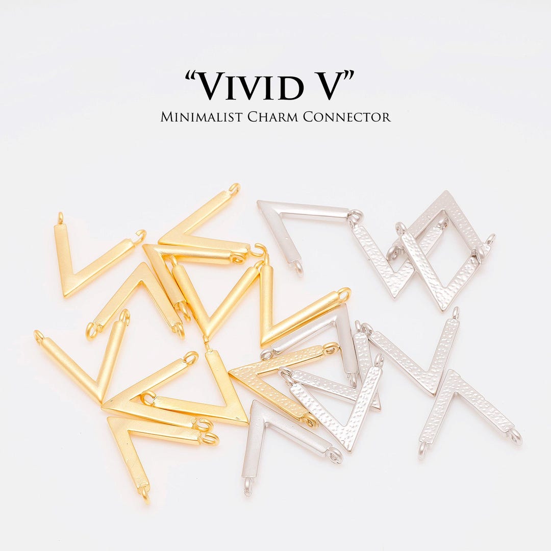 C798,C799-2PCS 12.5*13mm V Charms, V Shape Pendant,diy Jewelry Making ...
