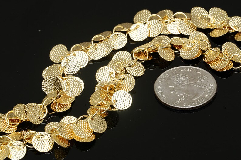 A400-50cm-gold Plated-8mm Multi Coin Handmade Chain-bs-7189 - Etsy