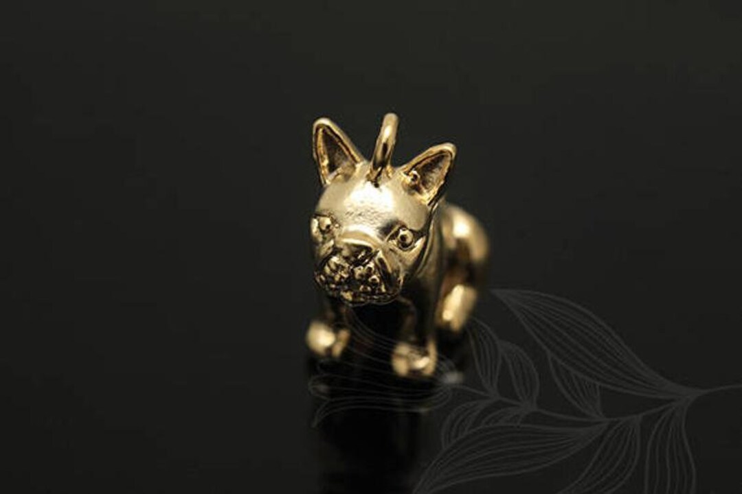 E1071- 2pcs -matt Gold Plated-brass Dog Charm-metal Charms,animal ...