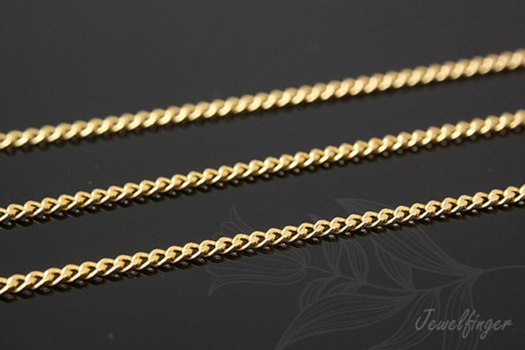A044-1M, 16K Real Gold Plated 135SF Chain, Necklace Making Supplies ...