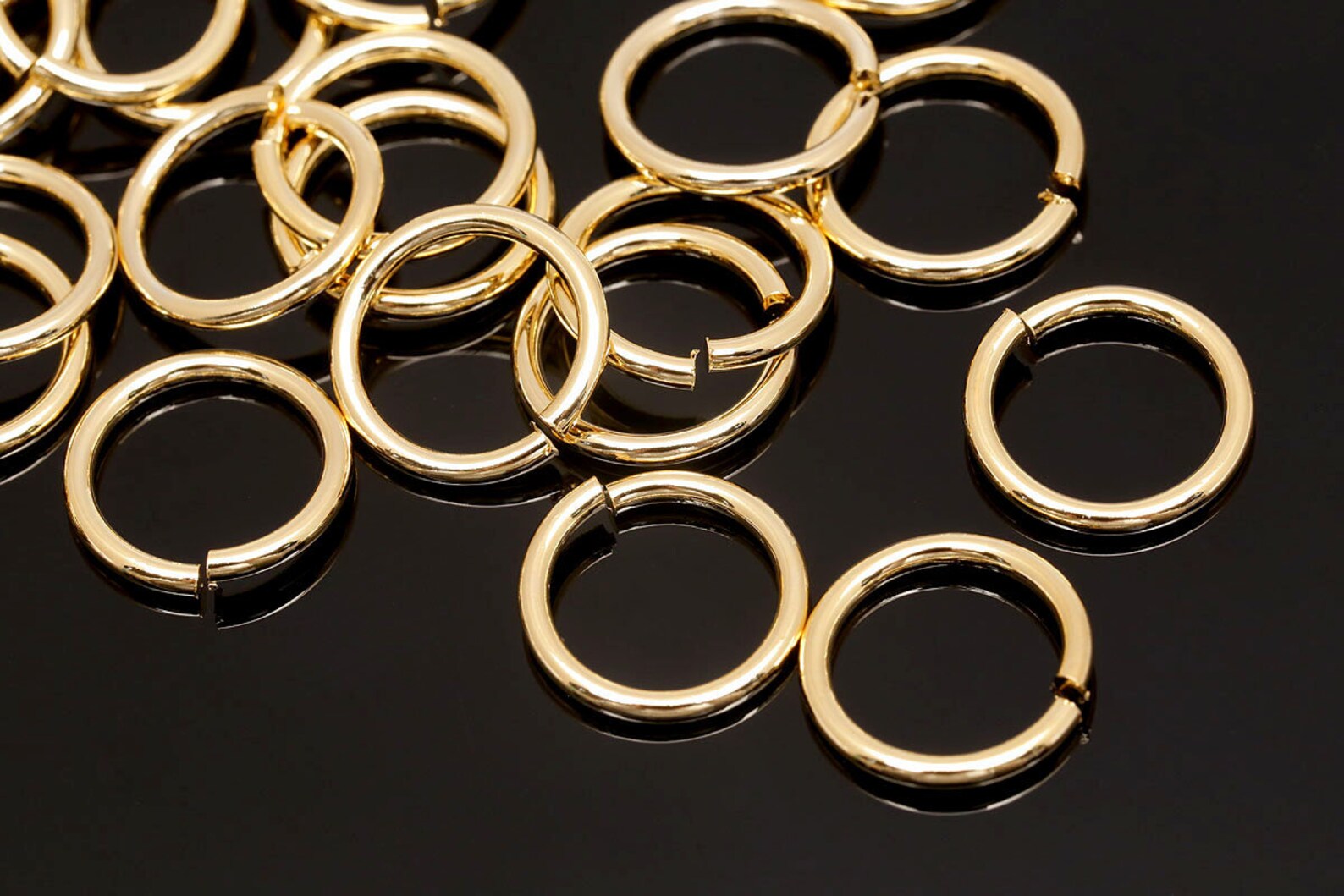 B696-1.28mm-10g-gold Plated Jump Ring-open Link-jewelry - Etsy