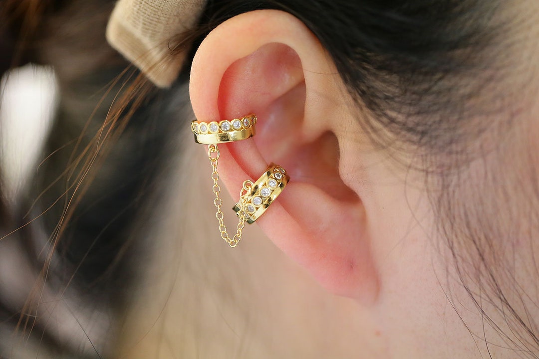 Gold Plated Ear Cuff,simple Ear Cuff,nickel Free [CH5048-1 Pc] - Etsy