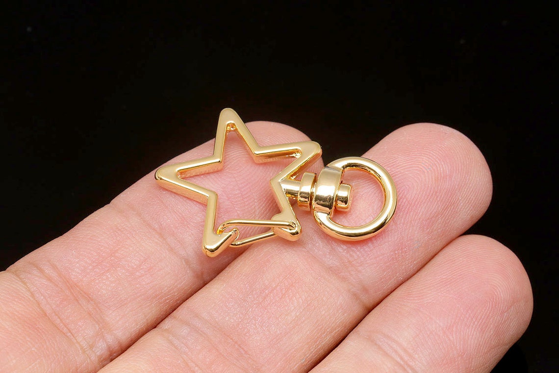K1025-2set- Gold Plated-34*24mm Star Clasps-clasp Pendant-basic ...