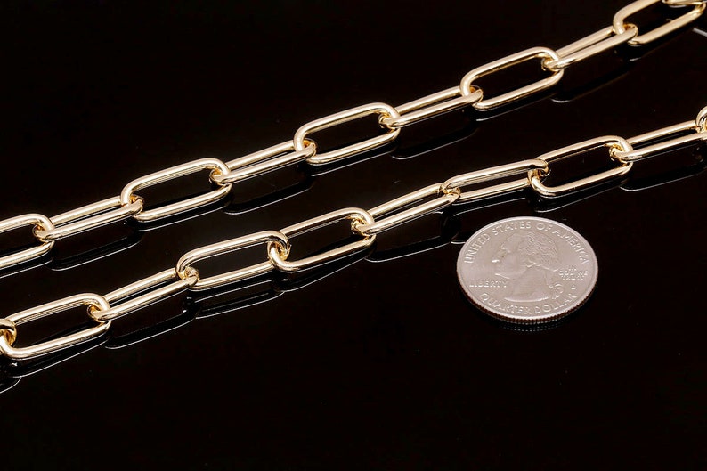 A509-220 Chain-20.58.5mm Gold Plated Large Cable Chain-oval - Etsy