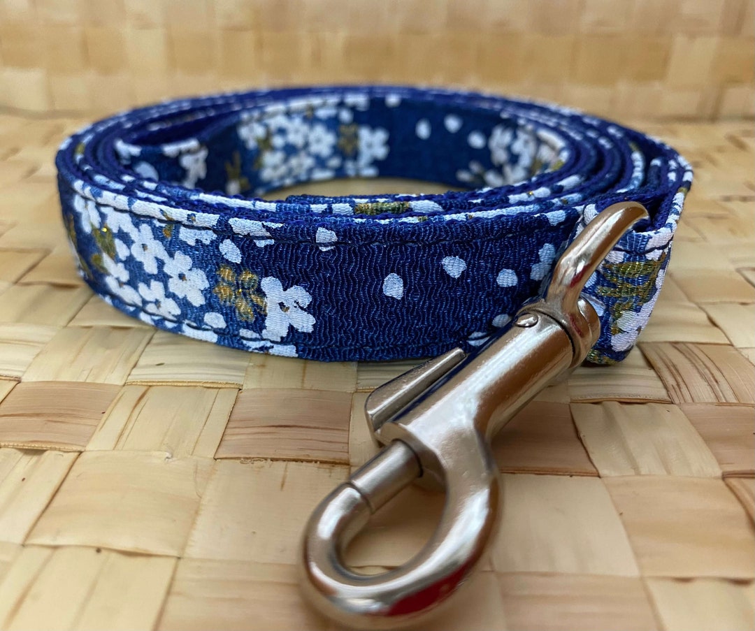 Maihime Series - Traditional Japanese Pattern Dog Leash / Color: Navy ...