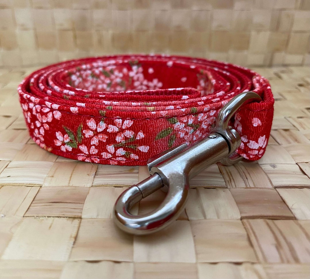 Maihime Series - Traditional Japanese Pattern Dog Leash / Color: Red ...