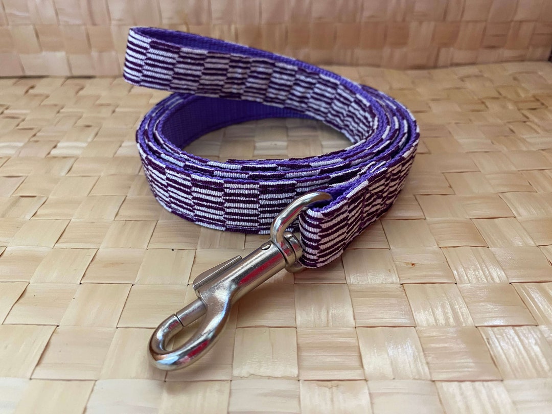 Traditional Japaneseyagasuri Pattern Dog Leash / Color: Purple ...