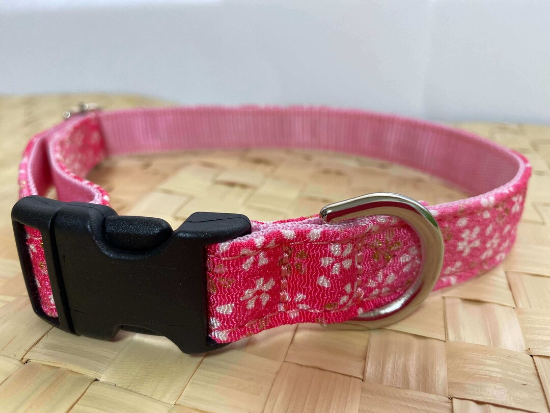 Shiba Inu Sakura Dog Collar Pink Medium Size Japanese - Etsy Singapore