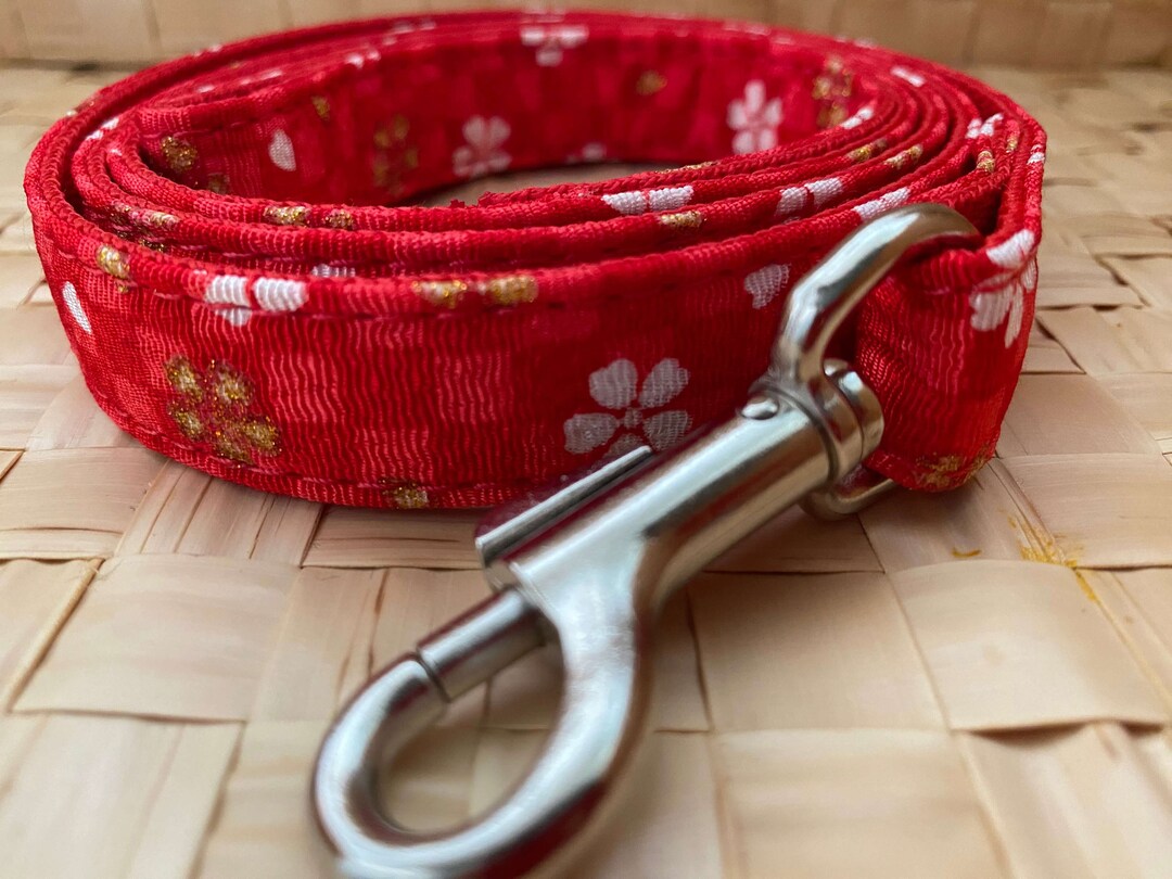 Japanese Arare Pattern Dog Leash/ Color: Red - 【arare】 Series - Made in ...