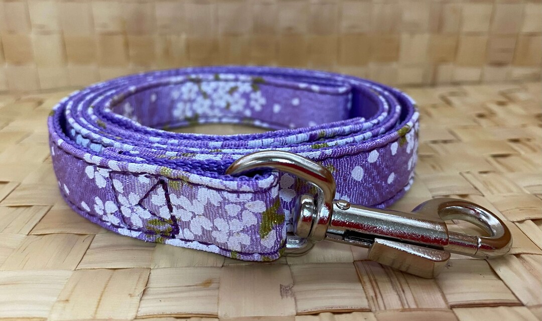 Maihime Series - Traditional Japanese Pattern Dog Leash / Color: Purple ...
