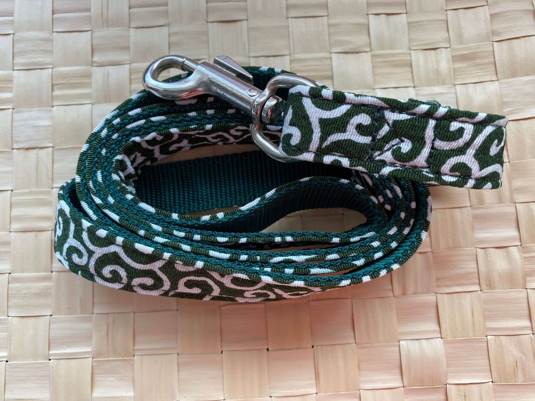 Japanese Green Karakusa Dog Leash, Shiba Inu Lead, Traditional Design ...