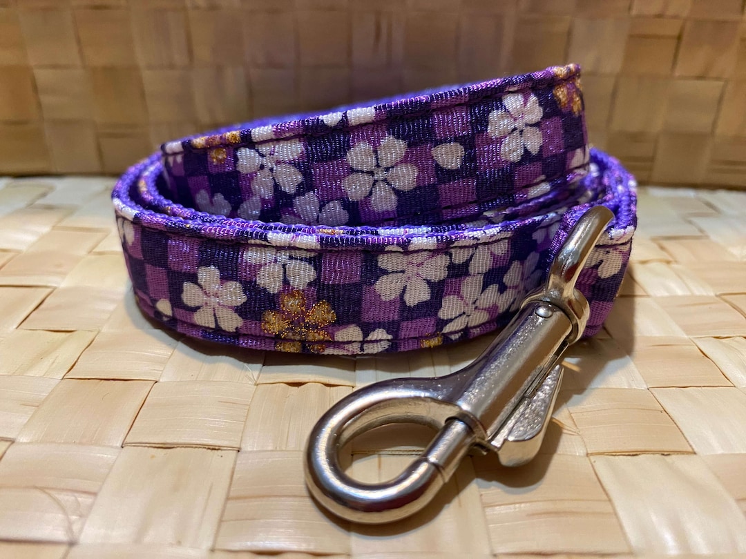 Japanese Arare Pattern Dog Leash/ Color: Purple - 【arare】 Series - Made ...
