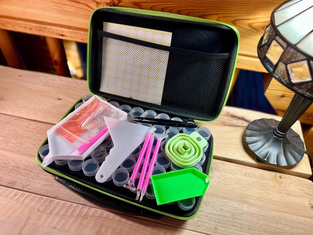 60s Diamond Painting Case With Storage Containers and Accessories - Etsy