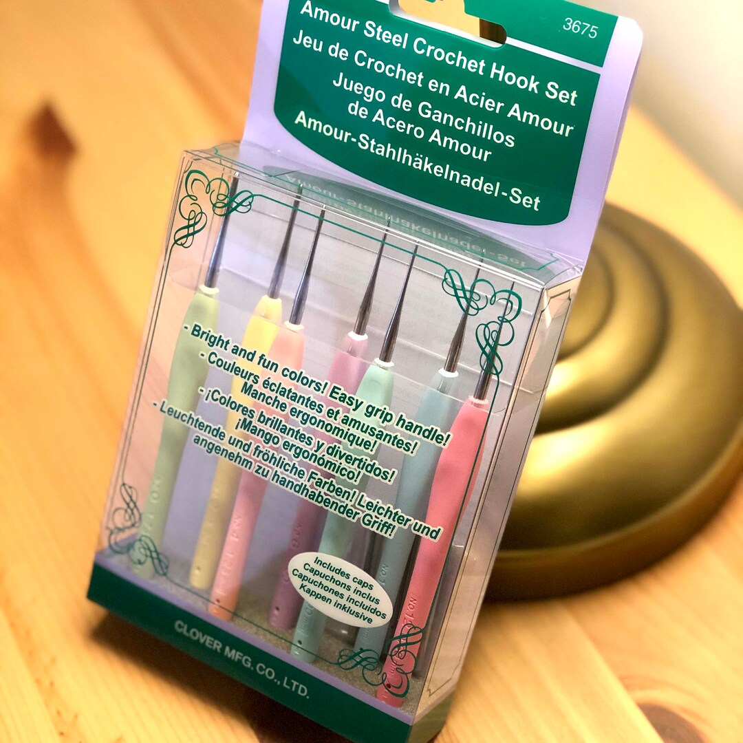 Clover Amour - Luxury Steel Crochet Hooks Kit 0.60 - 1.75mm - Etsy