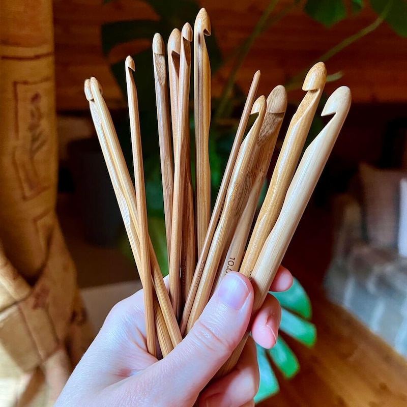 Bamboo Crochet Hooks - Etsy Australia