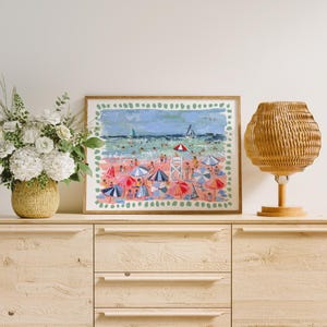 Lifeguard on Duty Watercolor Art Print: Bright Summer Beach Decor - Etsy