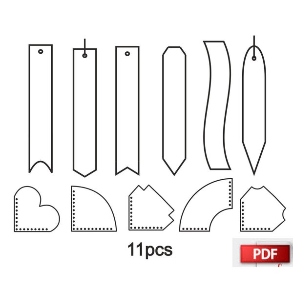 Leather Bookmark - Etsy