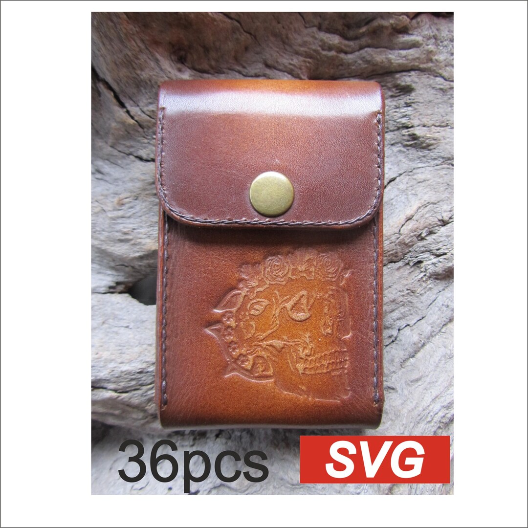 SVG Playing Card Case Pattern- Card Deck Case SVG- Leather Card Case Svg-card Deck Case Template ...