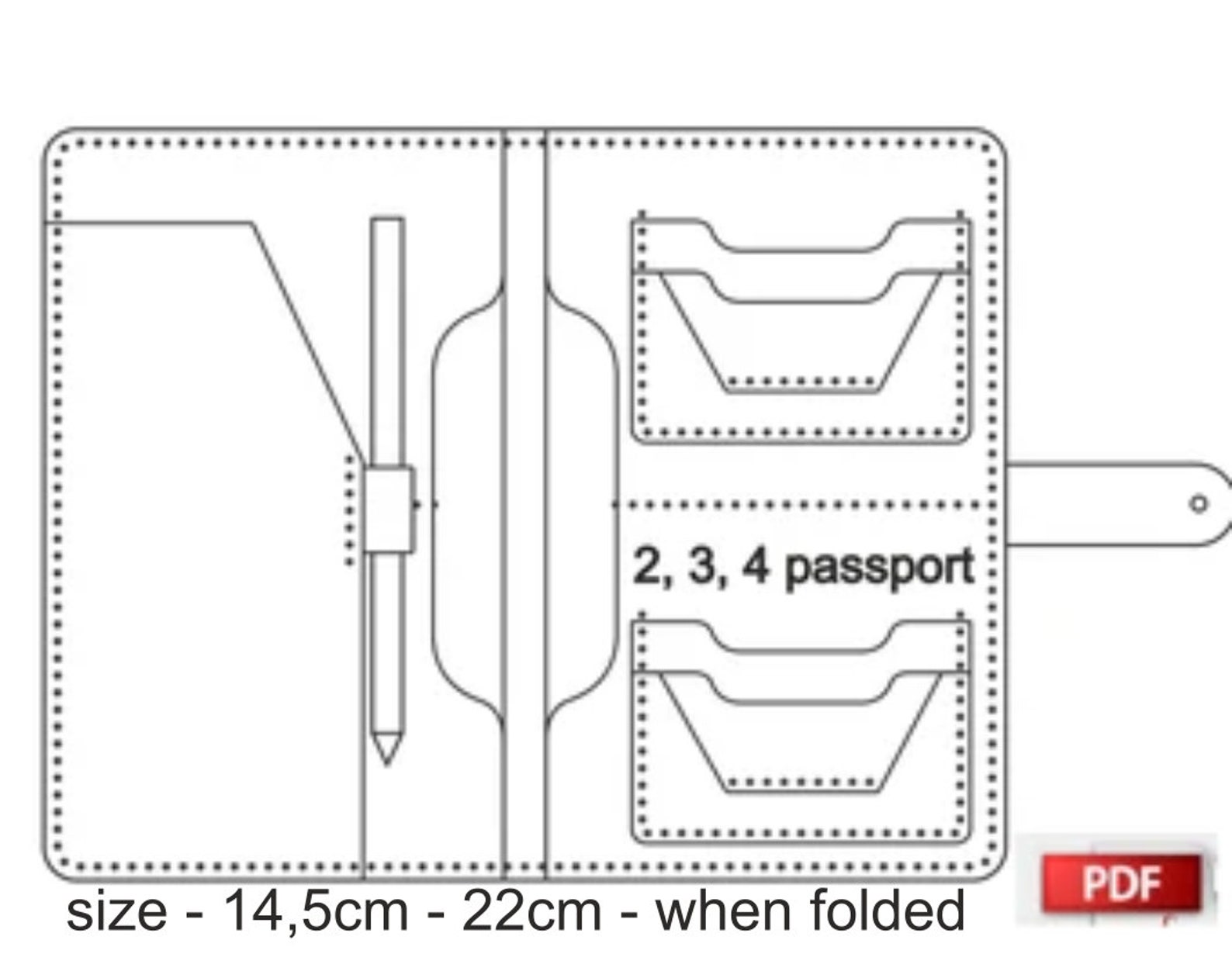 Passport Cover Pattern family Passport Wallet Pattern Leather Passport ...
