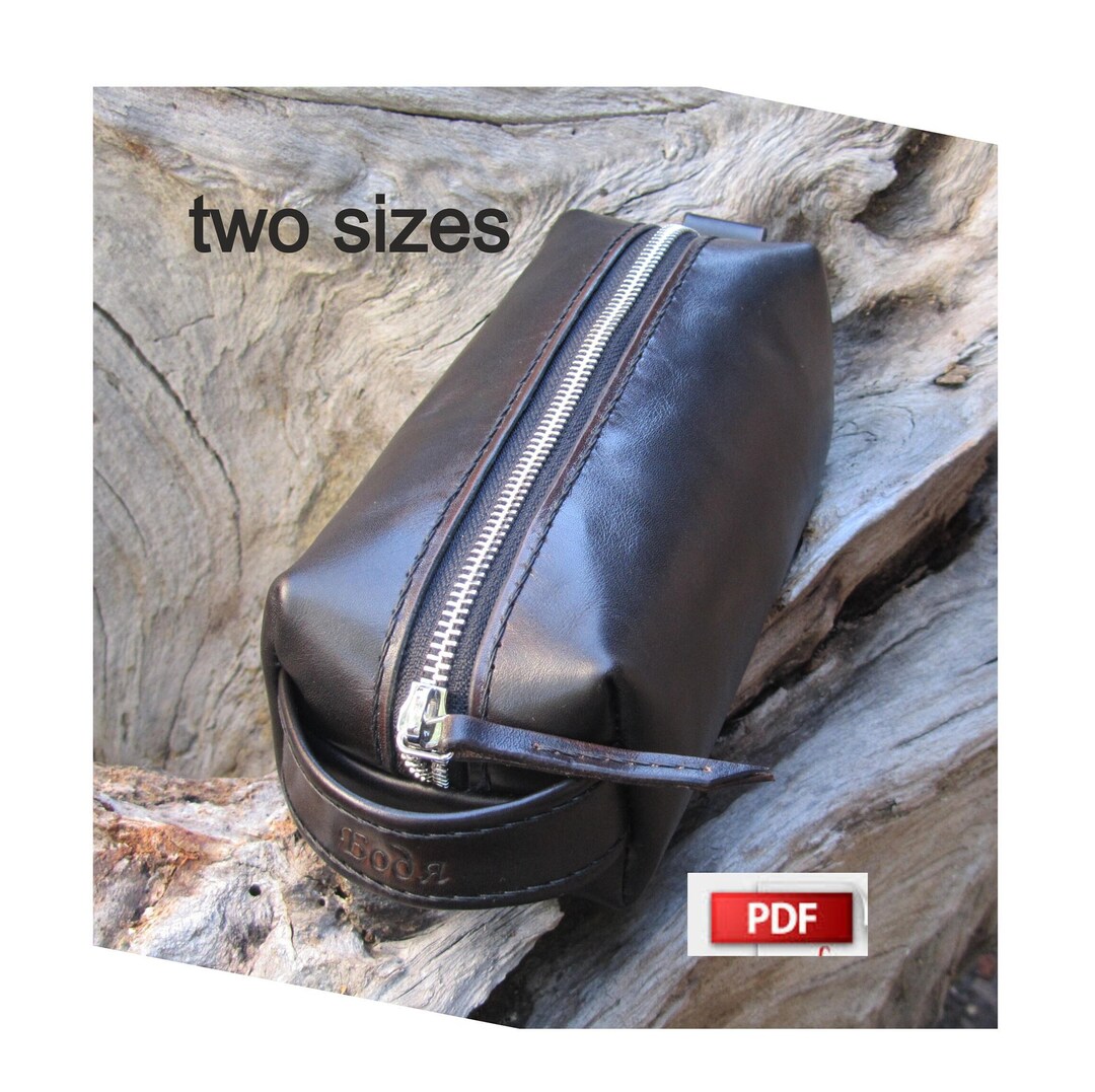 Leather Dopp Kit PDF -shaving Bag Template -toiletry Bag Pattern-men ...
