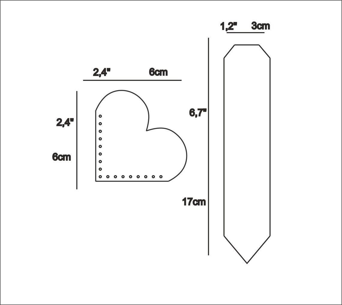 Leather Bookmark Template for Books - Mini Corner Marker for Pages ...