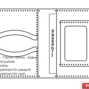 Passport Cover Pattern -family Passport Wallet Pattern - Leather ...