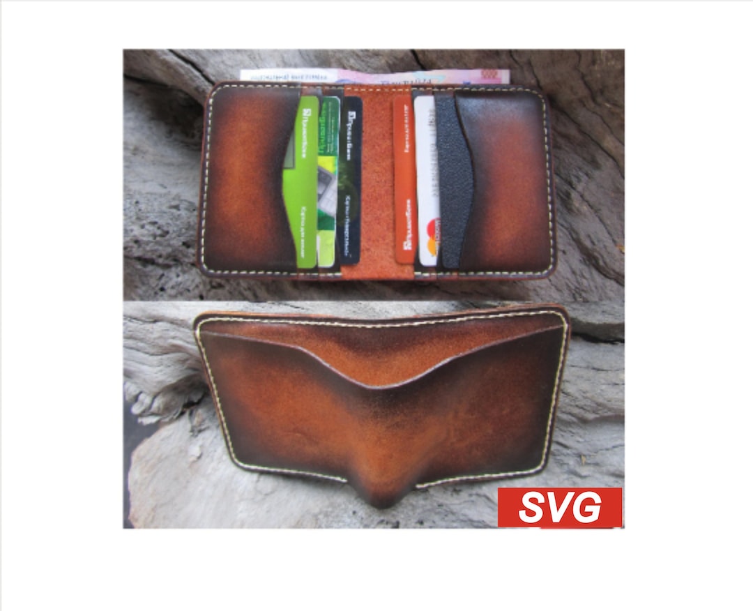 SVG Bifold Wallet - Minimalist Wallet Pattern -simple Wallet- Wallet ...