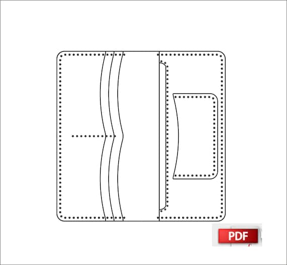 Long Wallet Pattern-business Wallet Pattern-card Wallet - Etsy