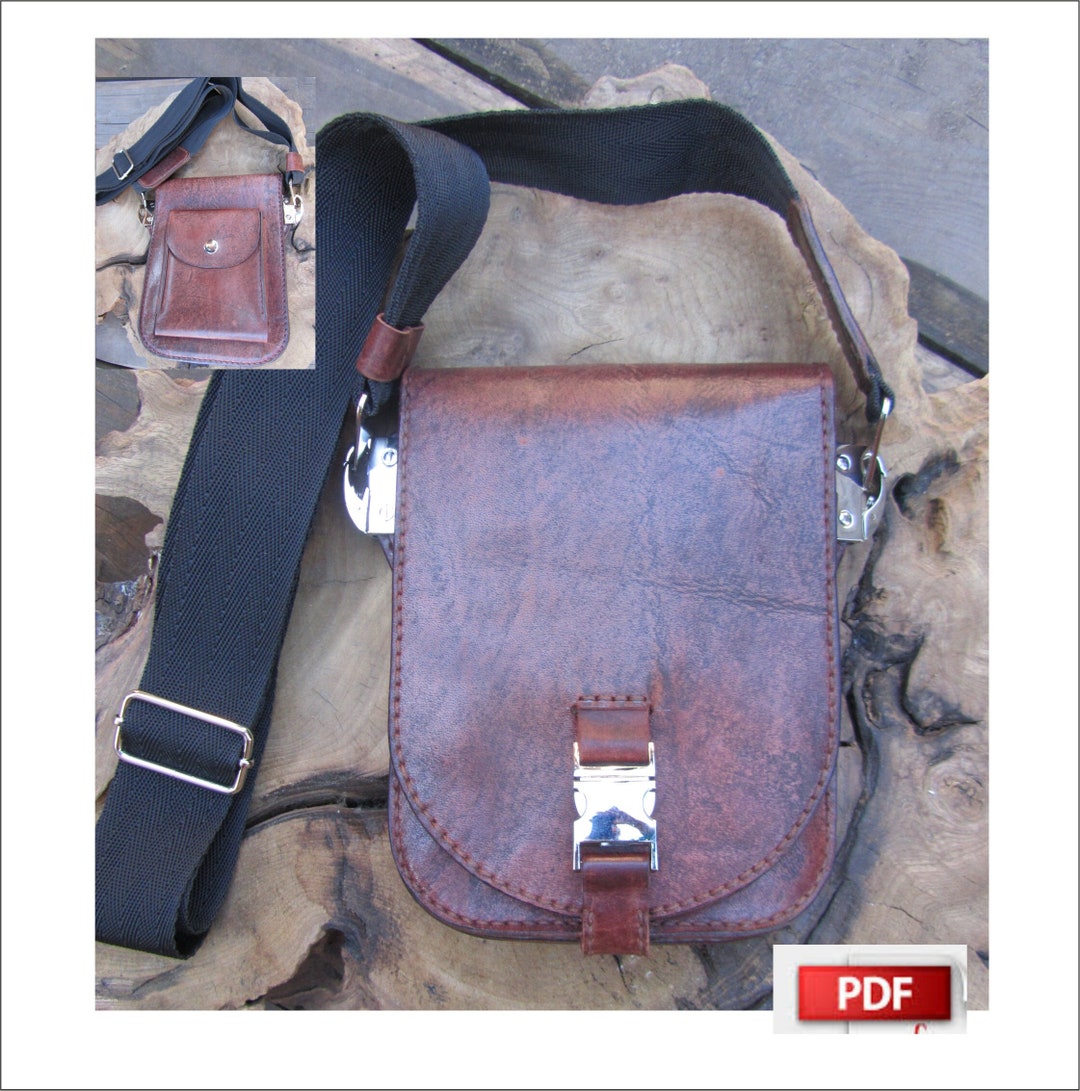 Leather Shoulder Bag Pattern-men Messenger Bag-crossbody - Etsy