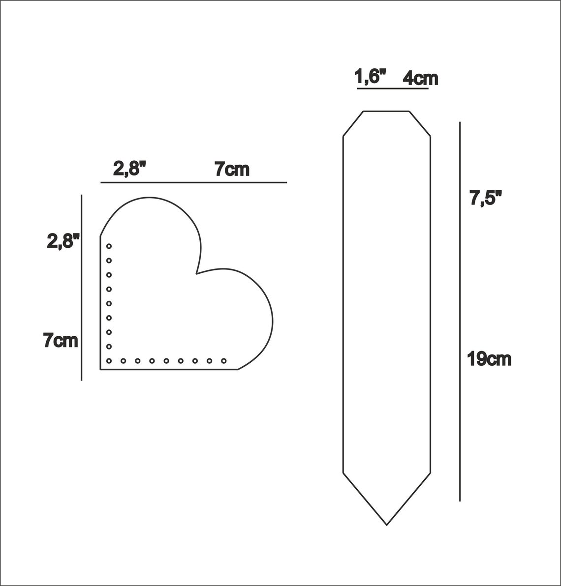 Leather Bookmark Template for Books - Mini Corner Marker for Pages ...