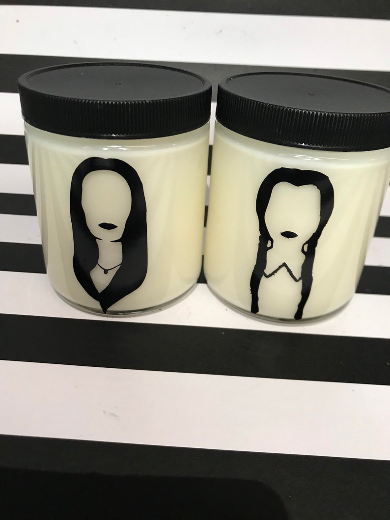 Morticia and Wednesday Addams Family 8 Oz Hand Poured Candle - Etsy