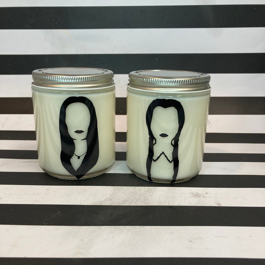 Morticia and Wednesday Addams Family 8 Oz Hand Poured Candle Scented in ...