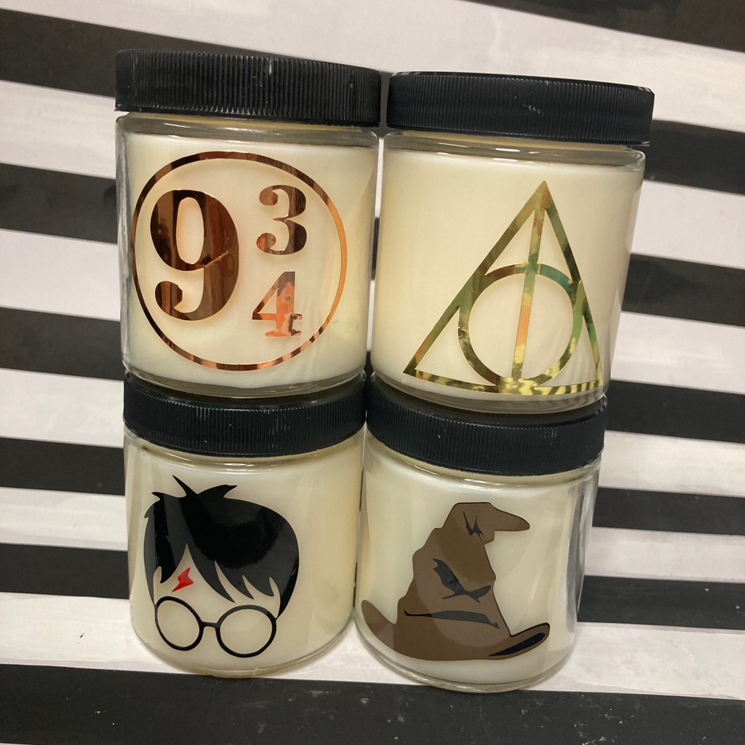 Set of Four Magic Wizard Movie Candles 4 Oz Candles Witch, Wizard ...