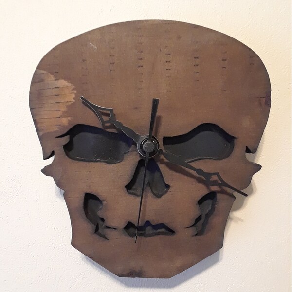 Skull Clock - Etsy