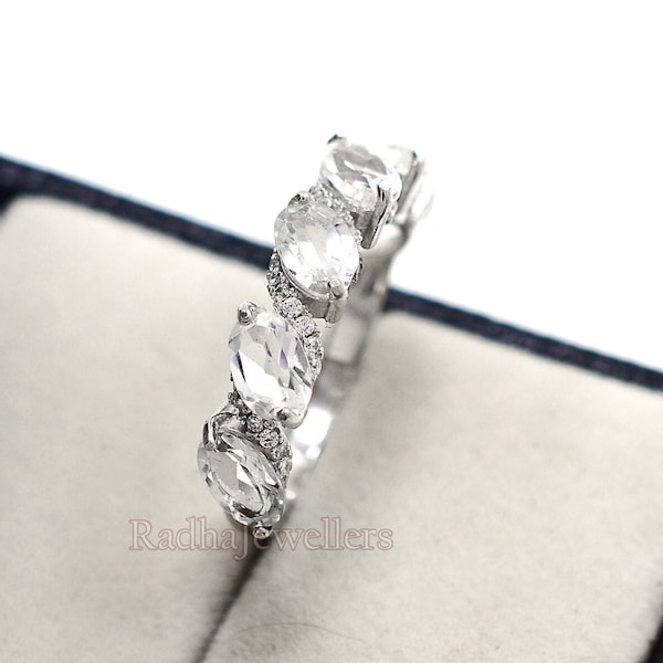 White Topaz Ring - Etsy